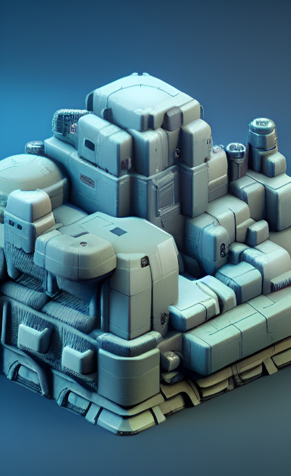 ArtStation - greeble isometric base-1600-jpg pack wombo art | Game Assets