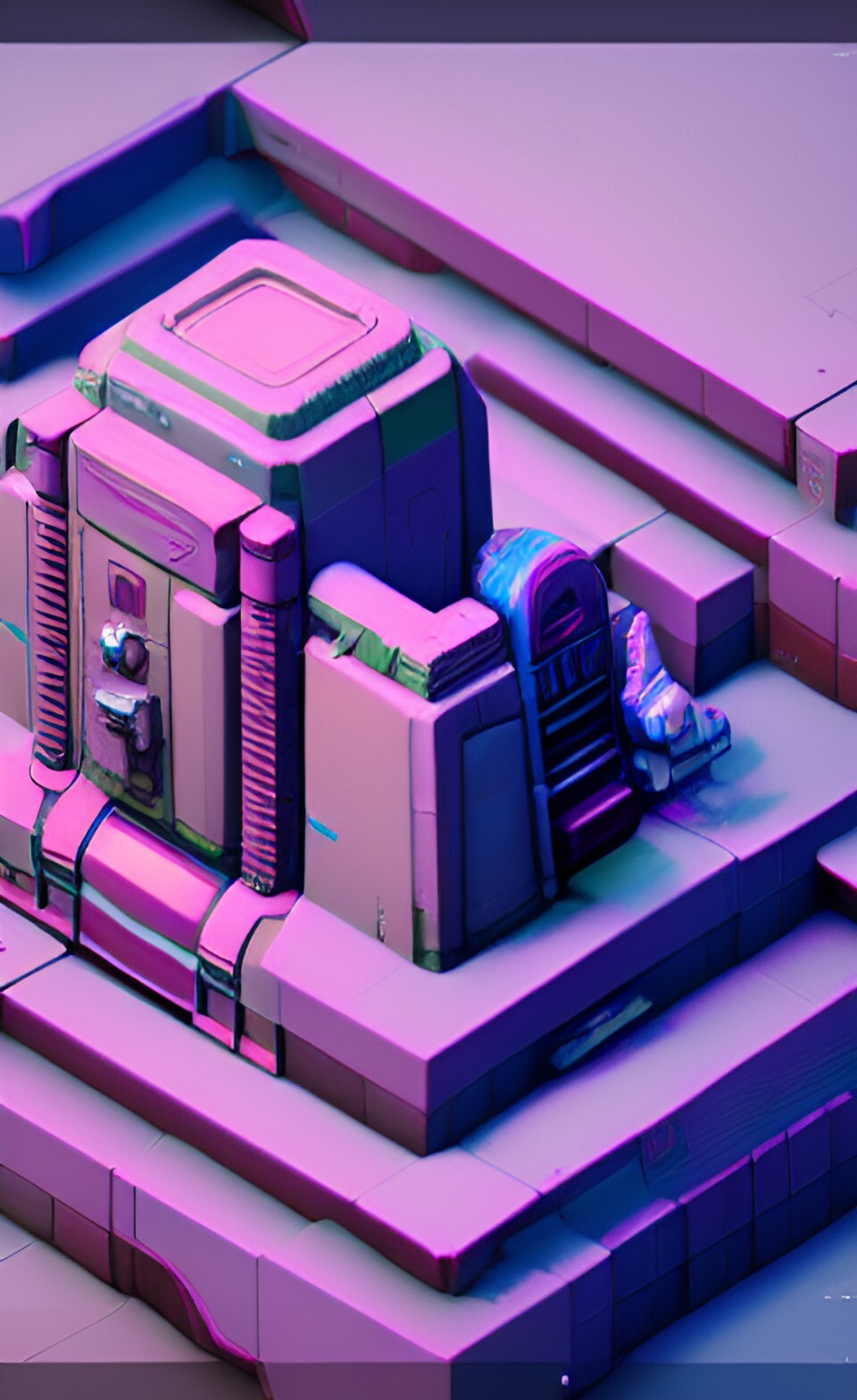 ArtStation - greeble isometric base-1600-jpg pack wombo art | Game Assets