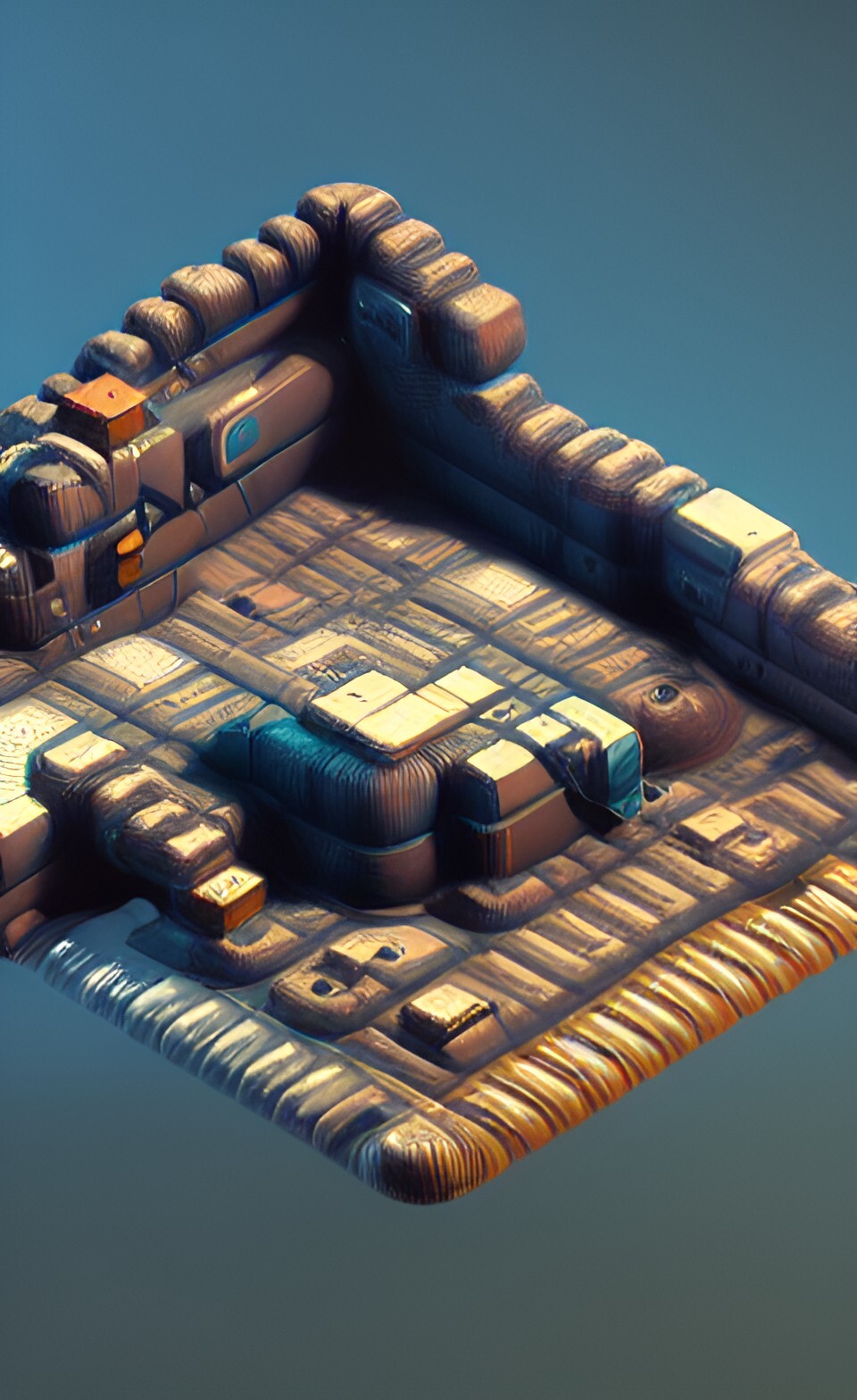 ArtStation - greeble isometric base-1600-jpg pack wombo art | Game Assets