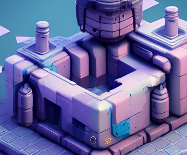 ArtStation - greeble isometric base-1600-jpg pack wombo art | Game Assets