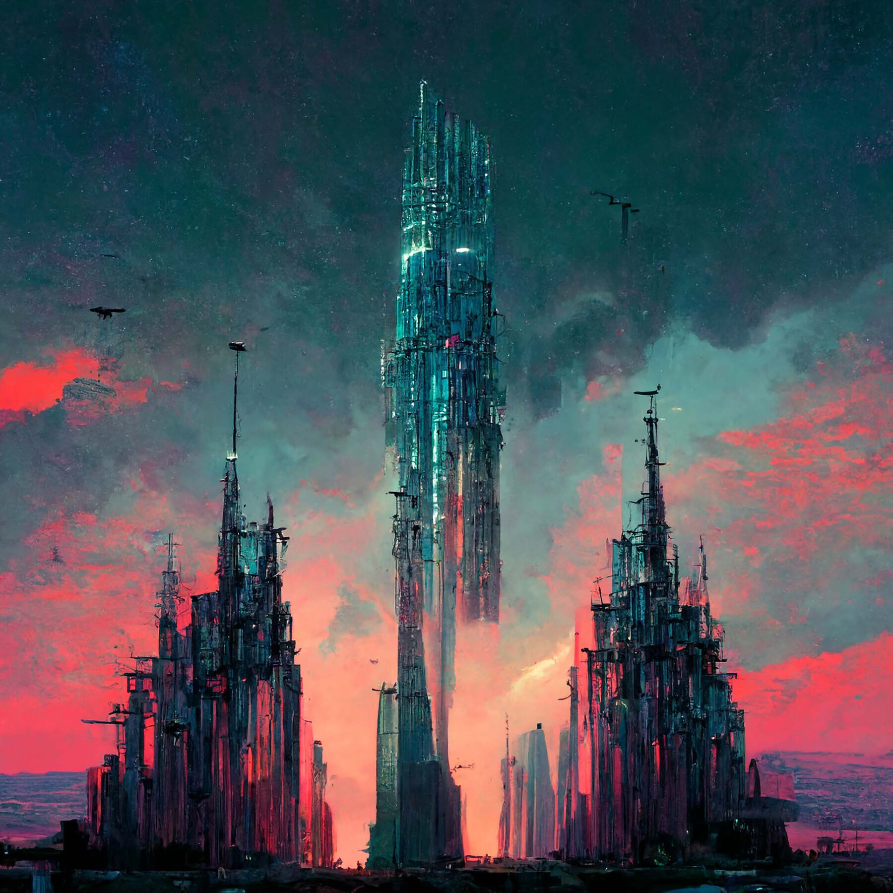 ArtStation - Cyberpunk Towers Collection | Artworks