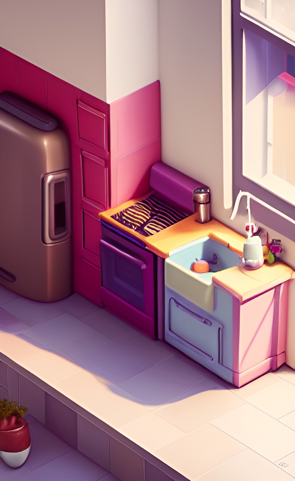 ArtStation - cute kitchen pixar render-2700-jpg pack wombo art | Artworks