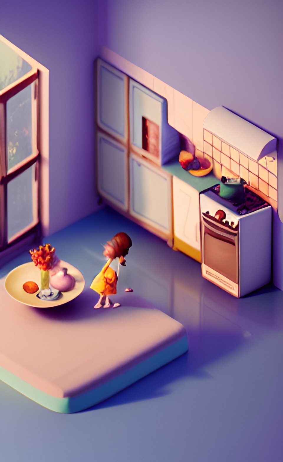 ArtStation - cute kitchen pixar render-2700-jpg pack wombo art | Artworks