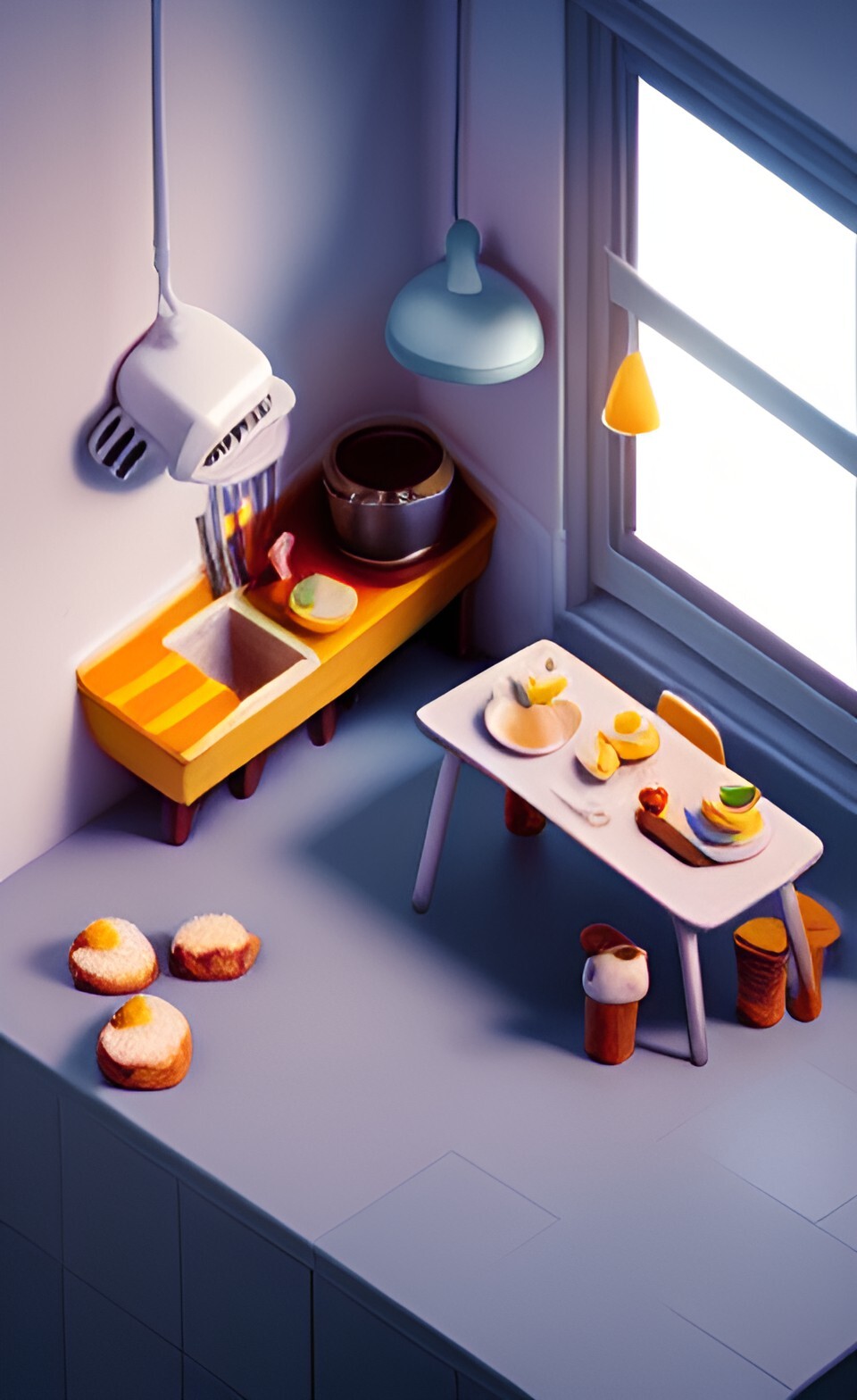 ArtStation - cute kitchen pixar render-2700-jpg pack wombo art | Artworks