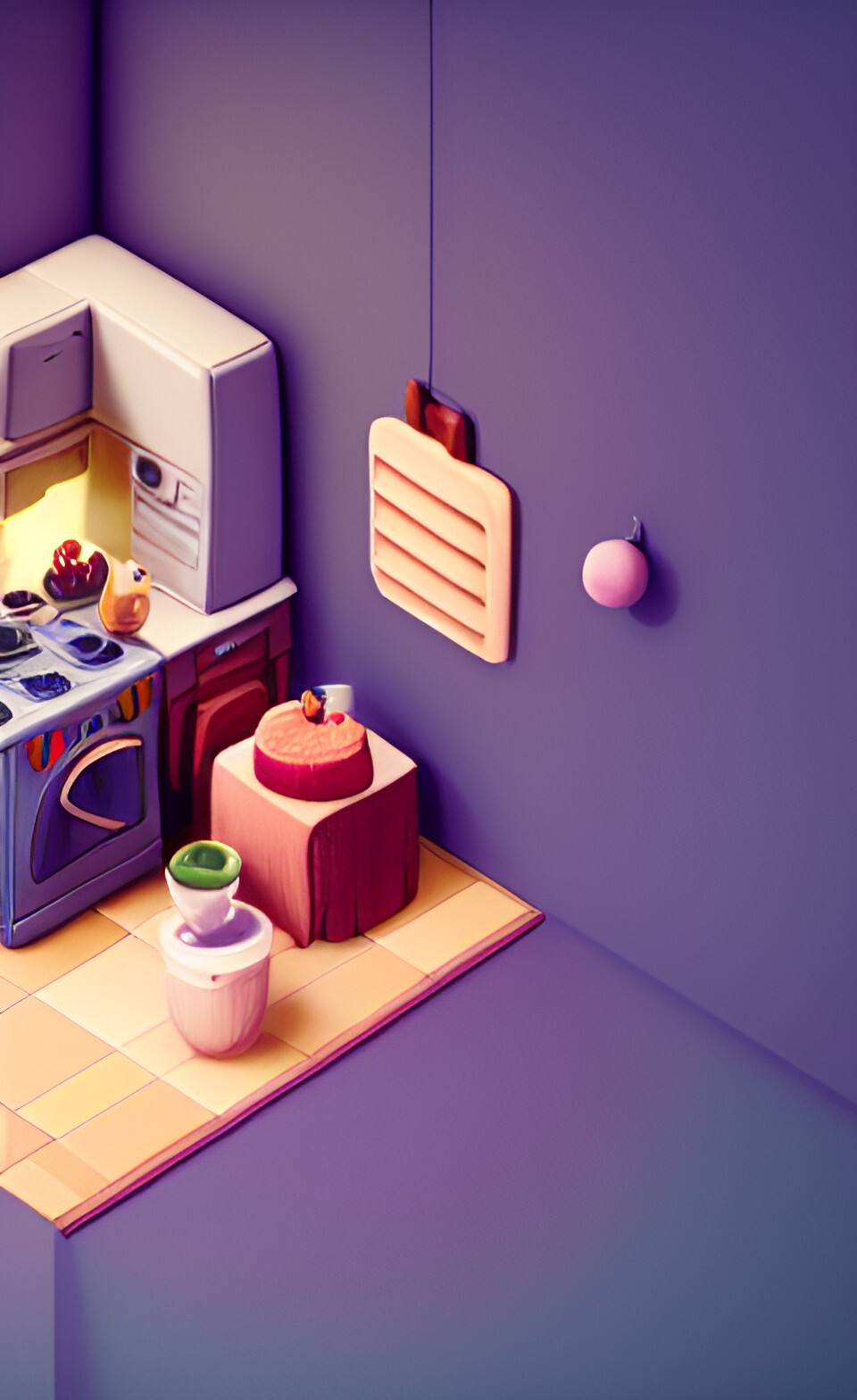 ArtStation - cute kitchen pixar render-2700-jpg pack wombo art | Artworks