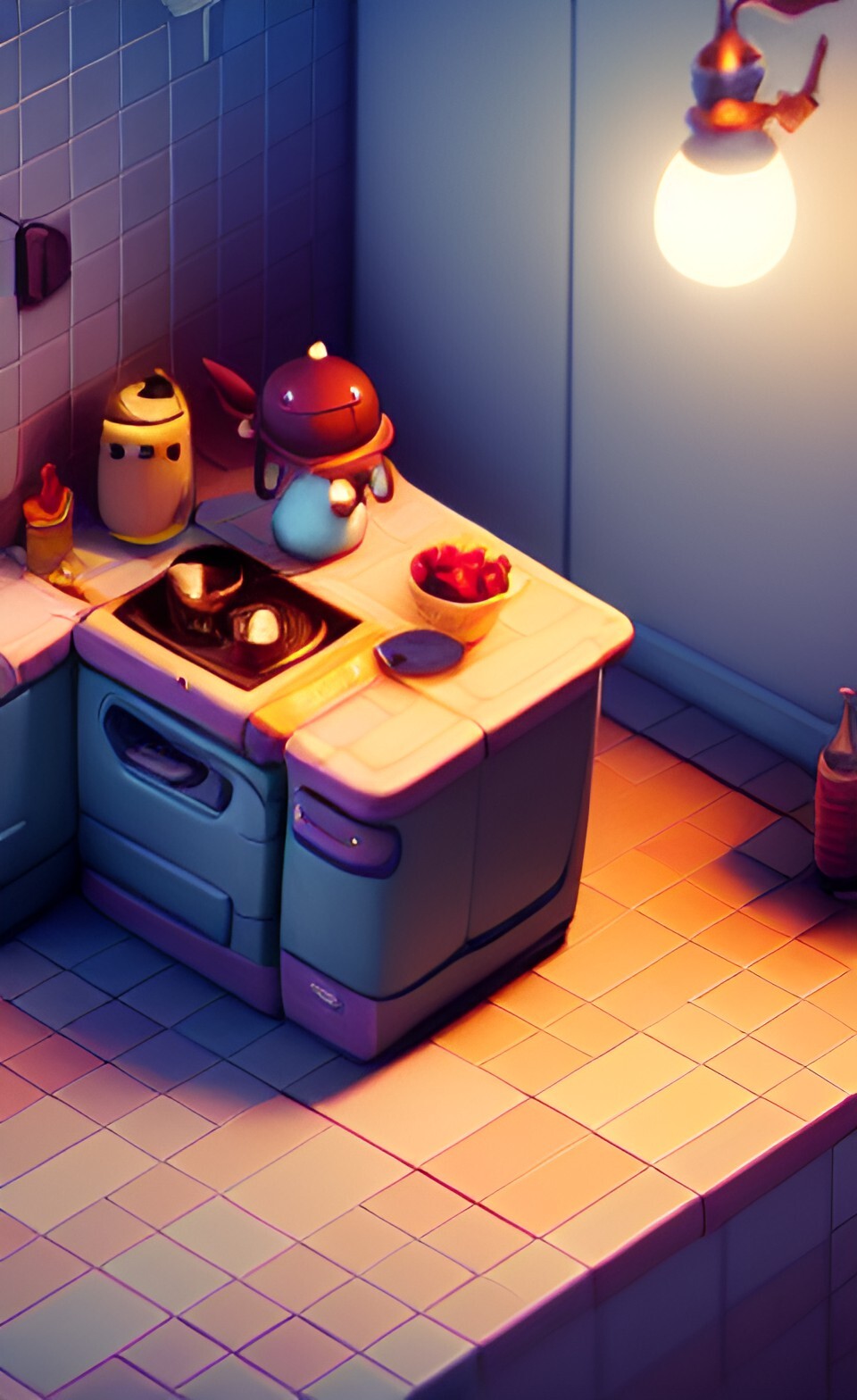 ArtStation - cute kitchen pixar render-2700-jpg pack wombo art | Artworks
