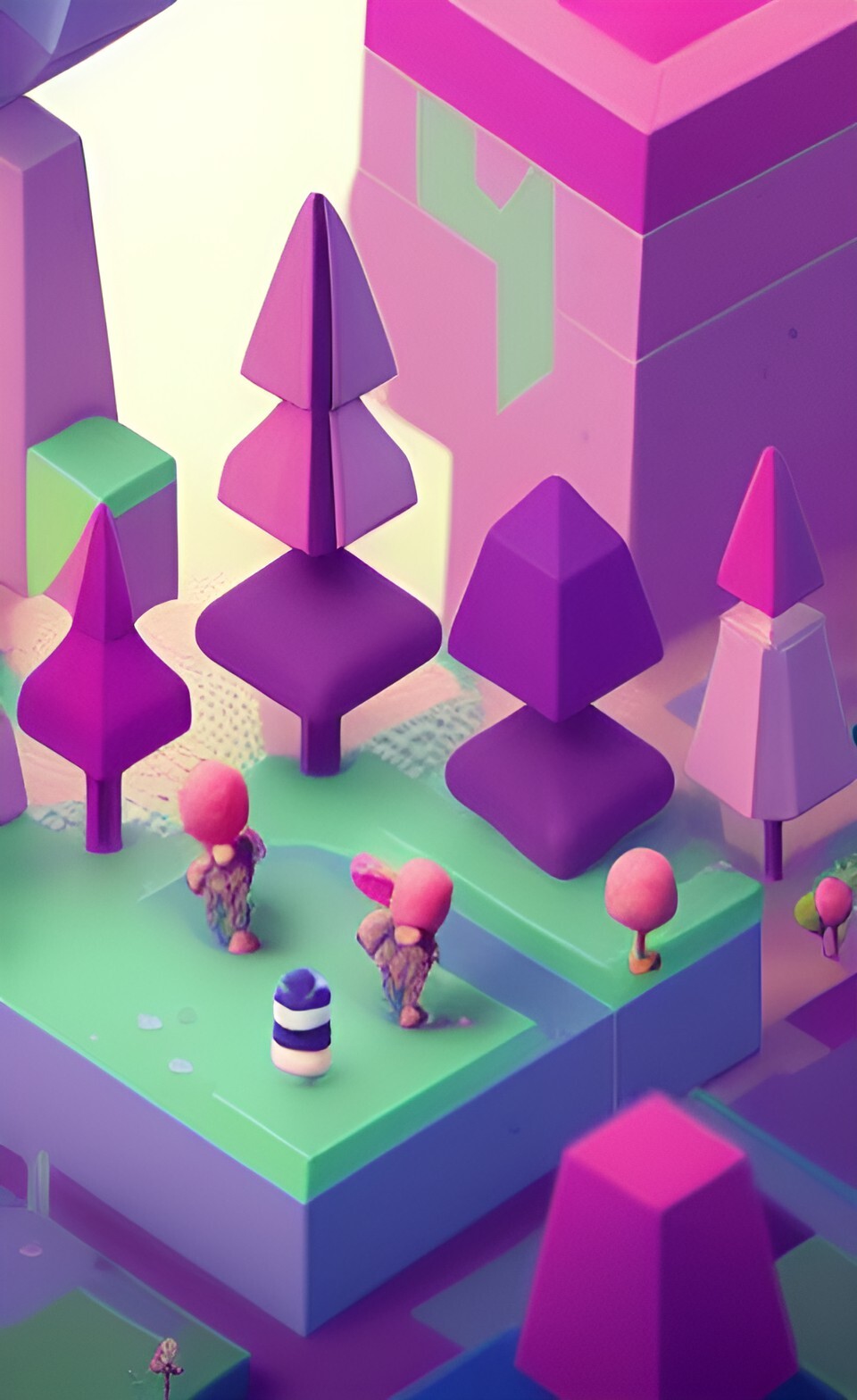 ArtStation - isometric wonderland candy clash forest -2500-jpg pack ...
