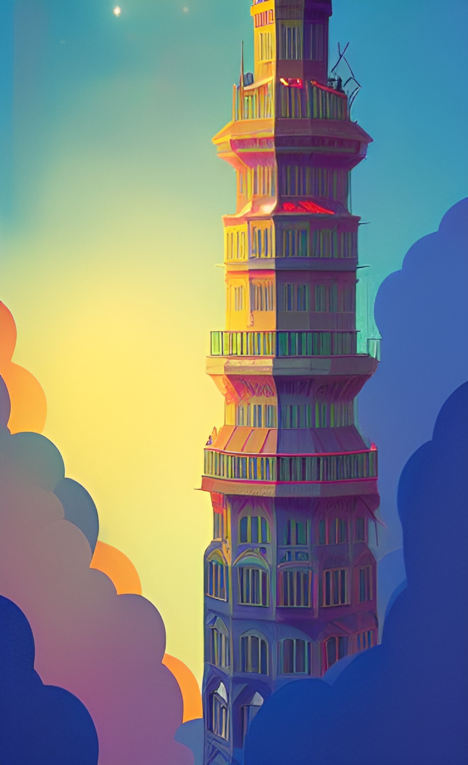 ArtStation - skyscraper 4000-jpg pack wombo art | Artworks