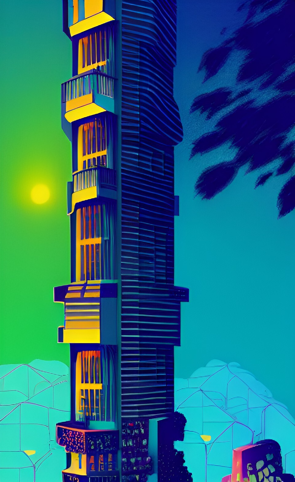 ArtStation - skyscraper 4000-jpg pack wombo art | Artworks