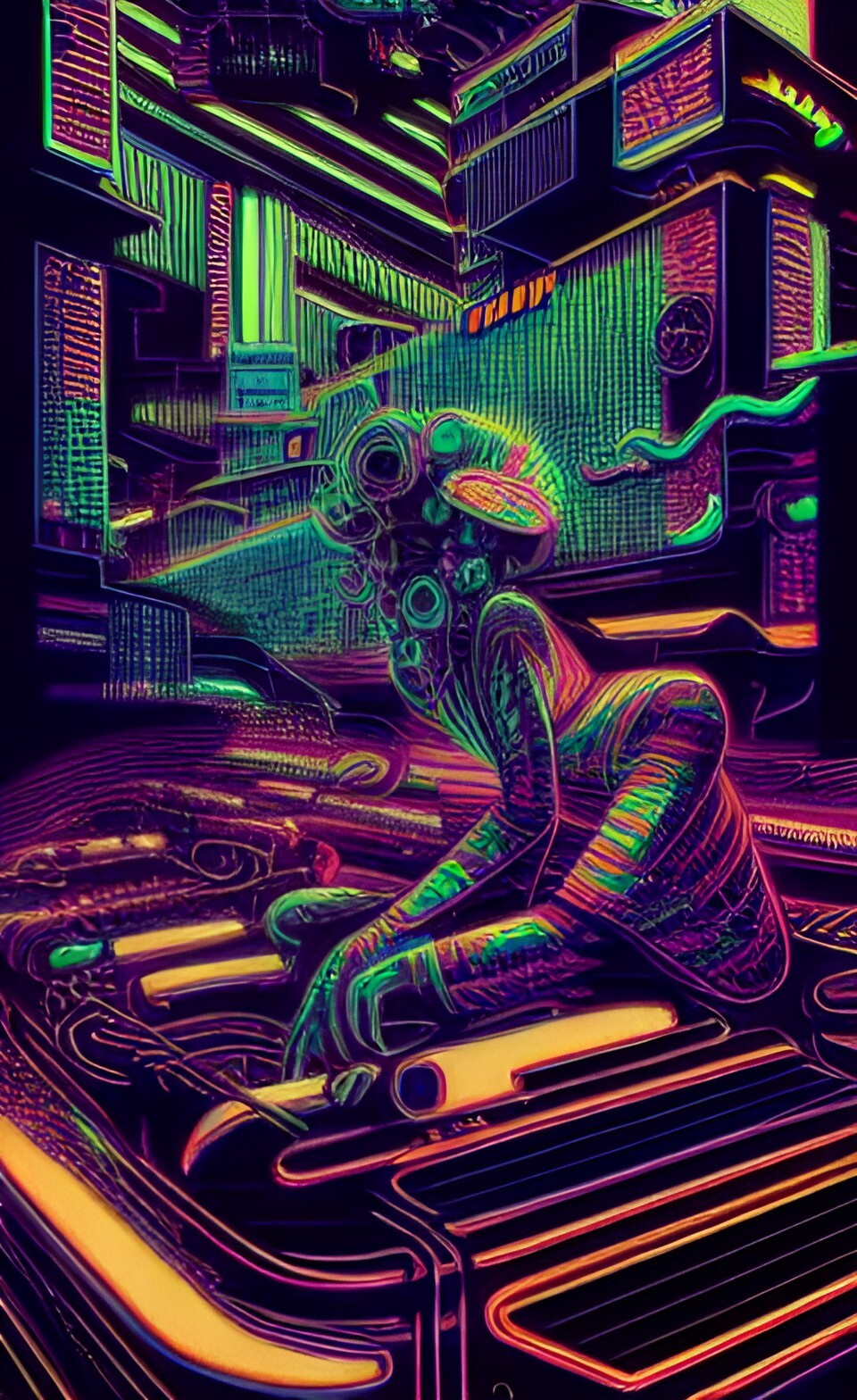 ArtStation - retropunk poster 3100-jpg pack wombo art | Artworks