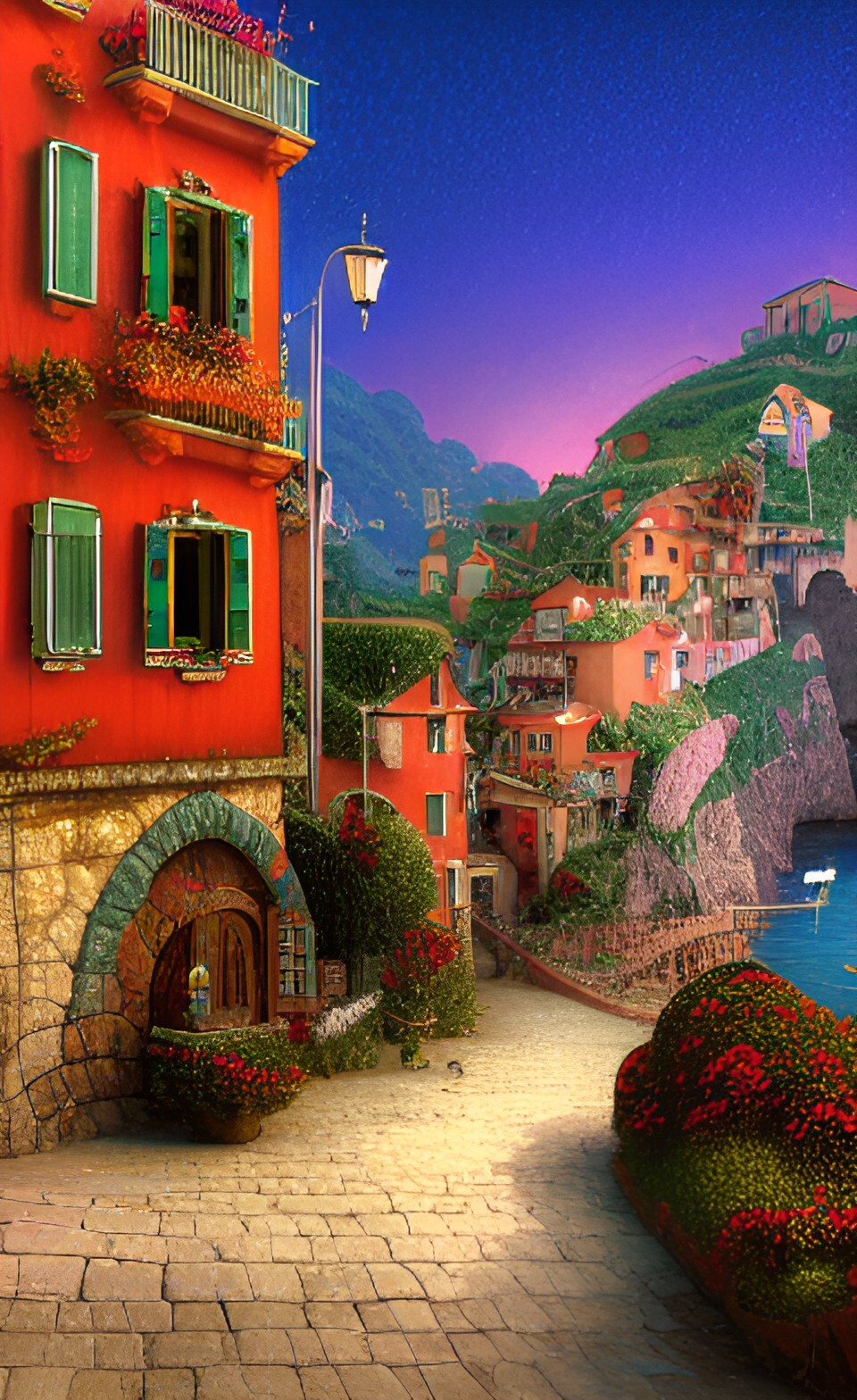 ArtStation - Italian Fantasy village along a coastline 800-jpg pack ...