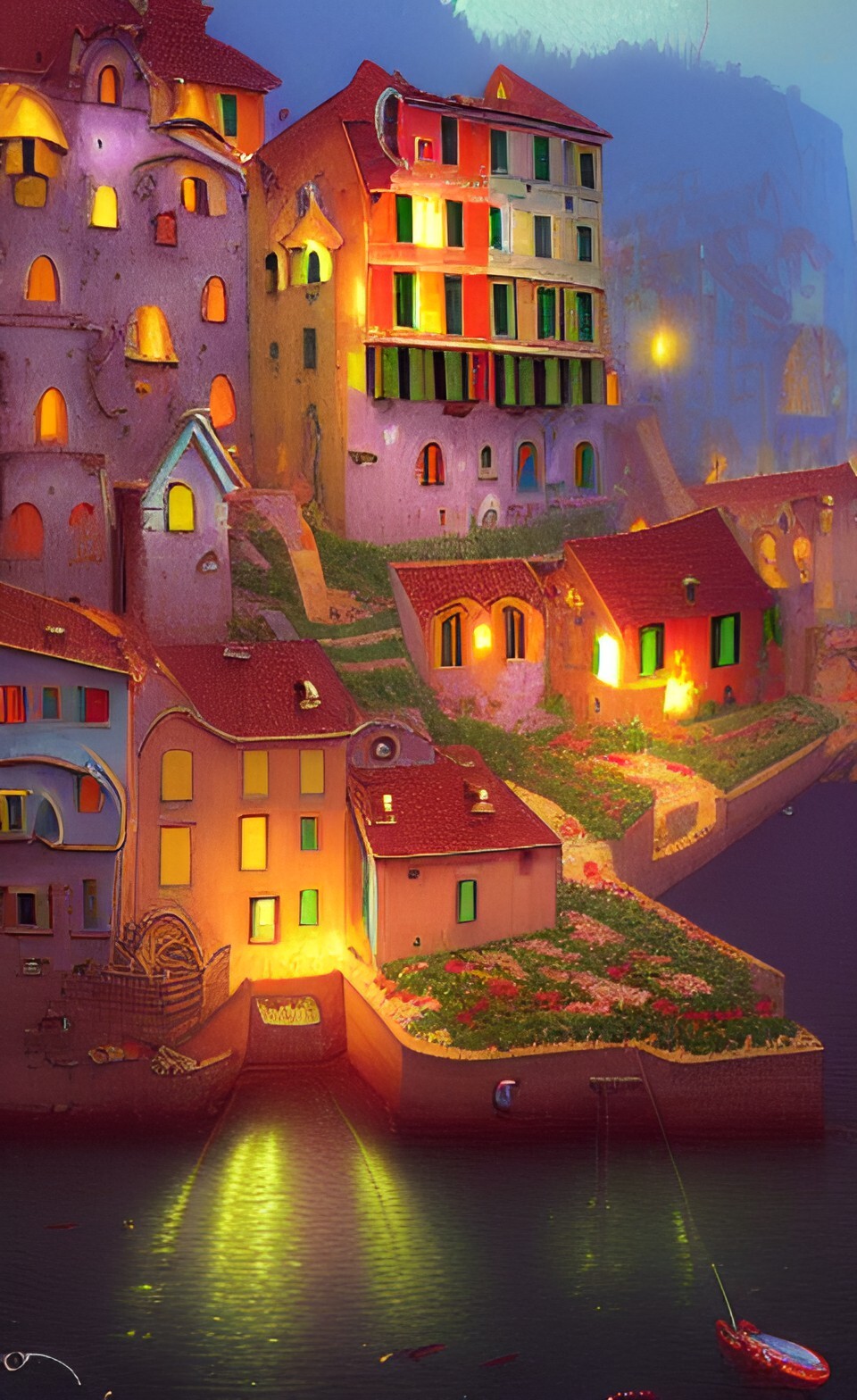 ArtStation - Italian Fantasy village along a coastline 800-jpg pack ...
