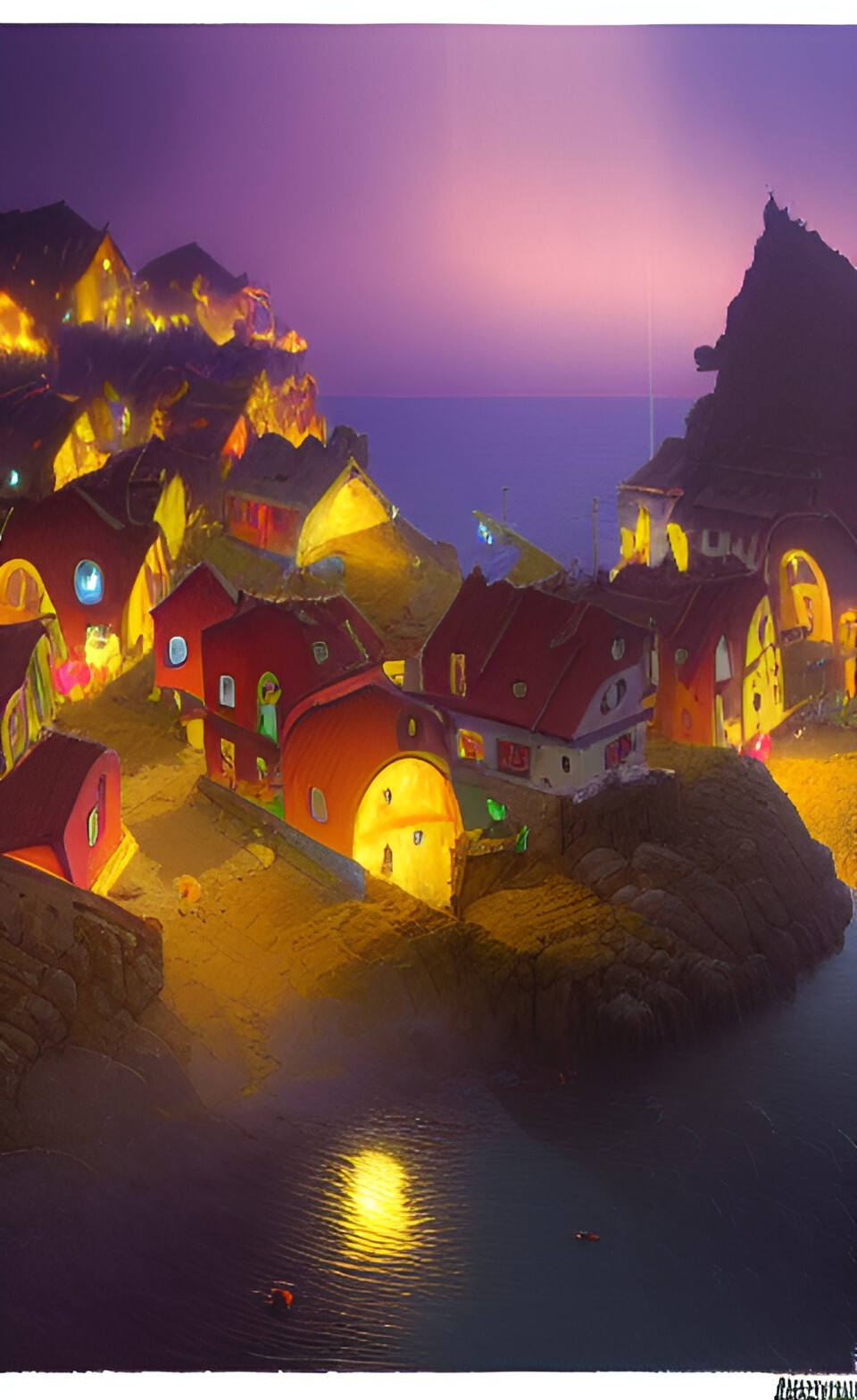 ArtStation - Italian Fantasy village along a coastline 800-jpg pack ...