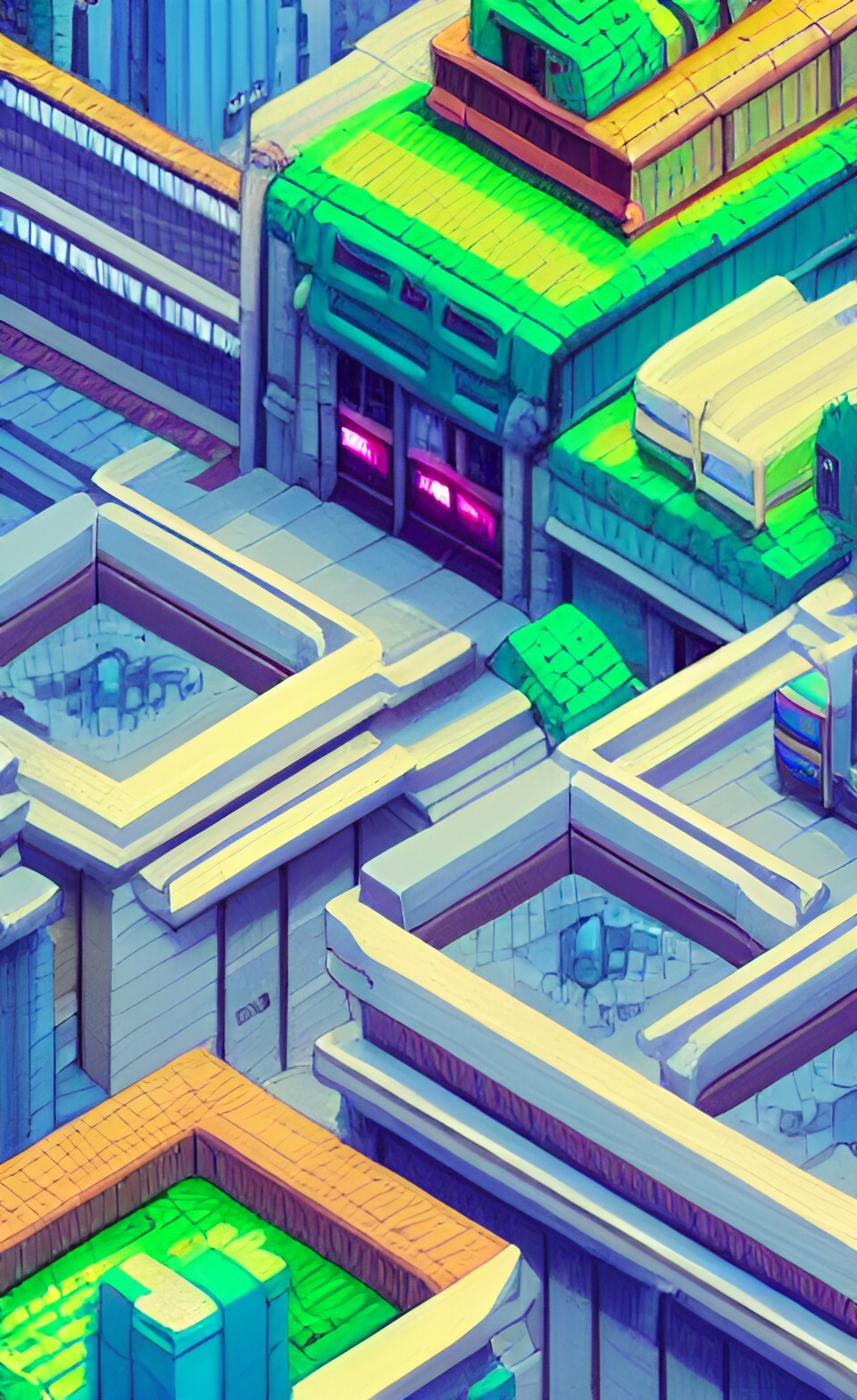 ArtStation - neo-tokyo isometric 3800 jpg pack wombo art | Artworks