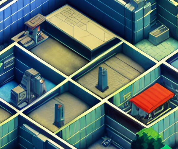 ArtStation - neo-tokyo isometric 3800 jpg pack wombo art | Artworks