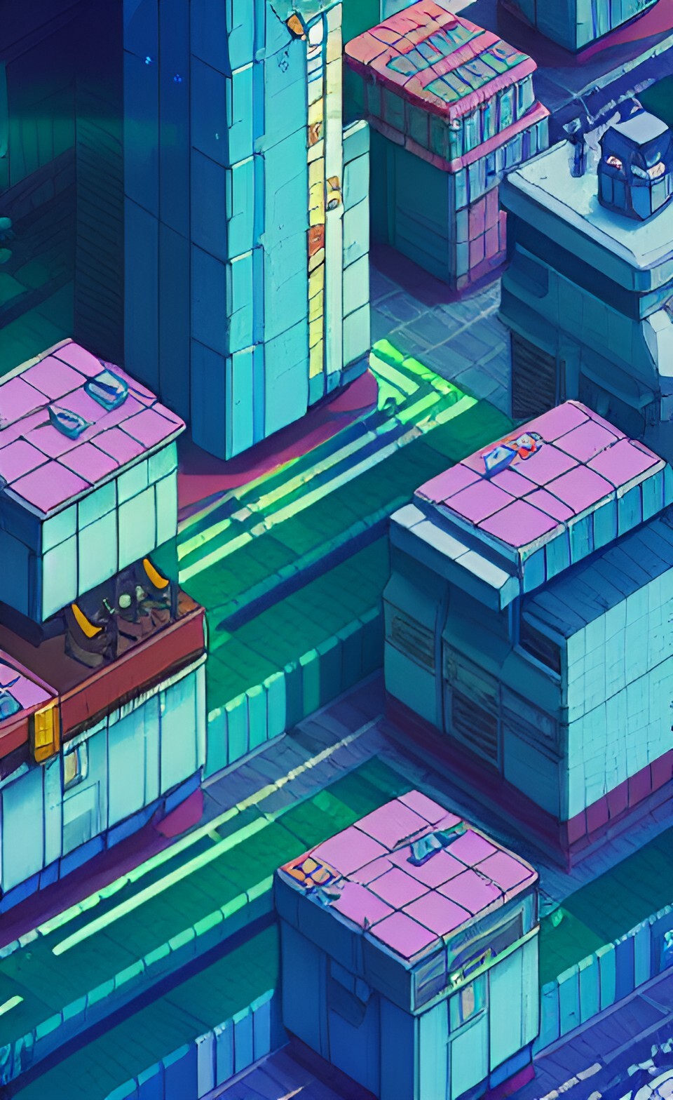 ArtStation - neo-tokyo isometric 3800 jpg pack wombo art | Artworks