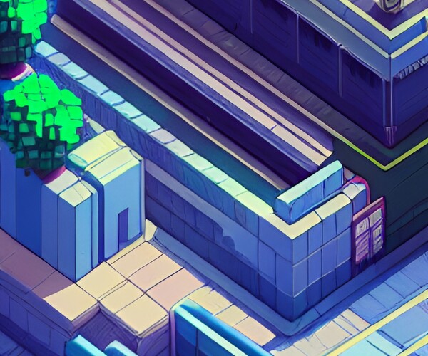 ArtStation - neo-tokyo isometric 3800 jpg pack wombo art | Artworks