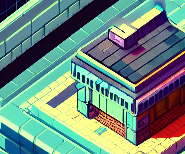ArtStation - neo-tokyo isometric 3800 jpg pack wombo art | Artworks
