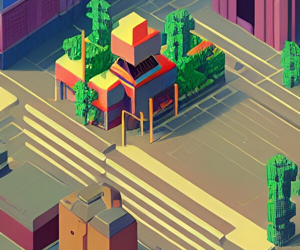 ArtStation - neo-tokyo isometric 3800 jpg pack wombo art | Artworks