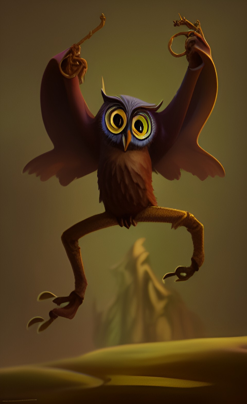 ArtStation - 944 Anthropomorphic-owl-lich-2700-jpg pack wombo art ...