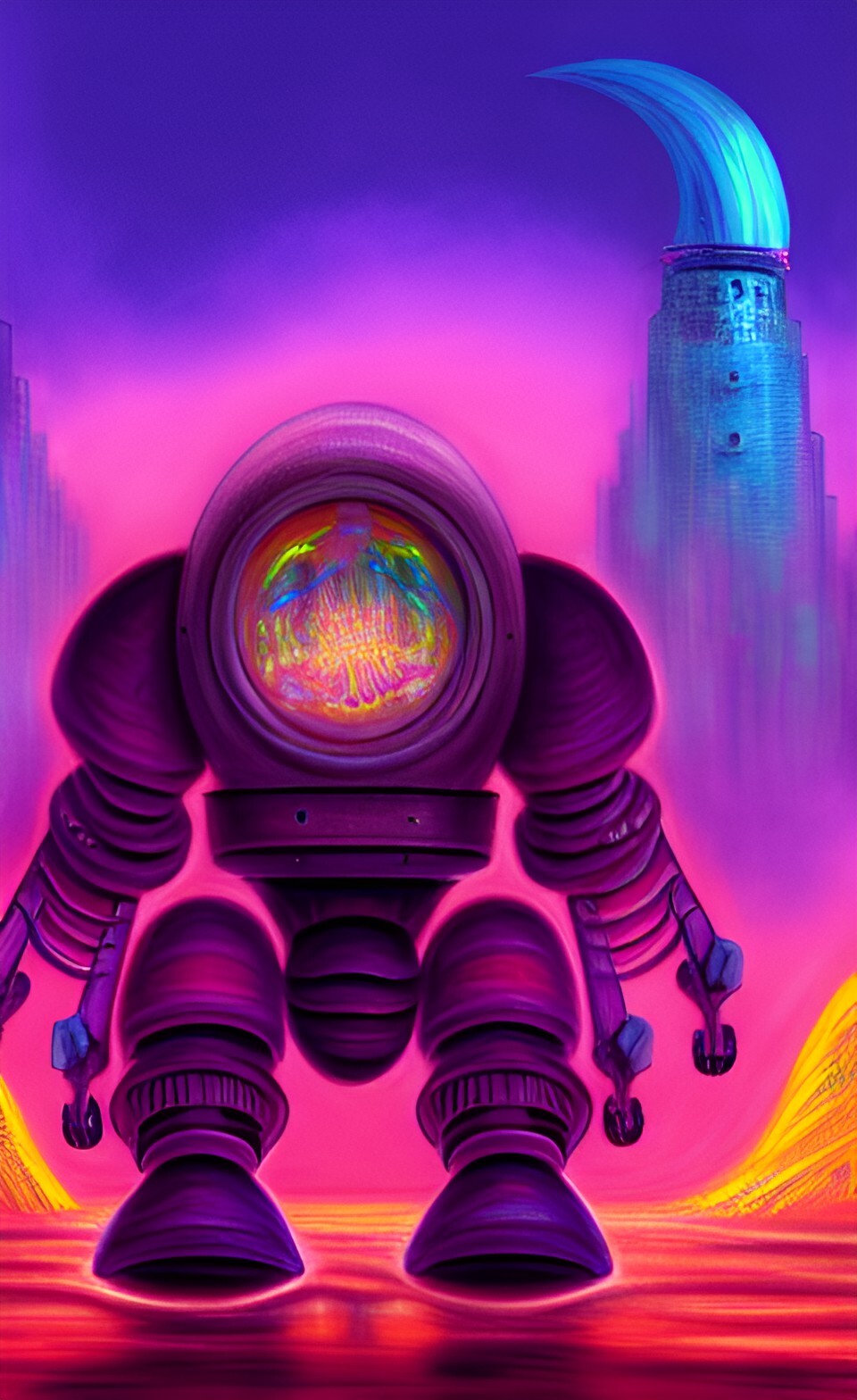 ArtStation - 951 colossal mechanical steam golem-1600-jpg pack wombo ...