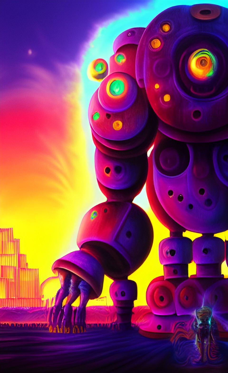 ArtStation - 951 colossal mechanical steam golem-1600-jpg pack wombo ...