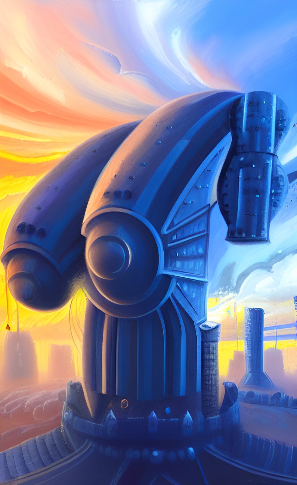 ArtStation - 951 colossal mechanical steam golem-1600-jpg pack wombo ...