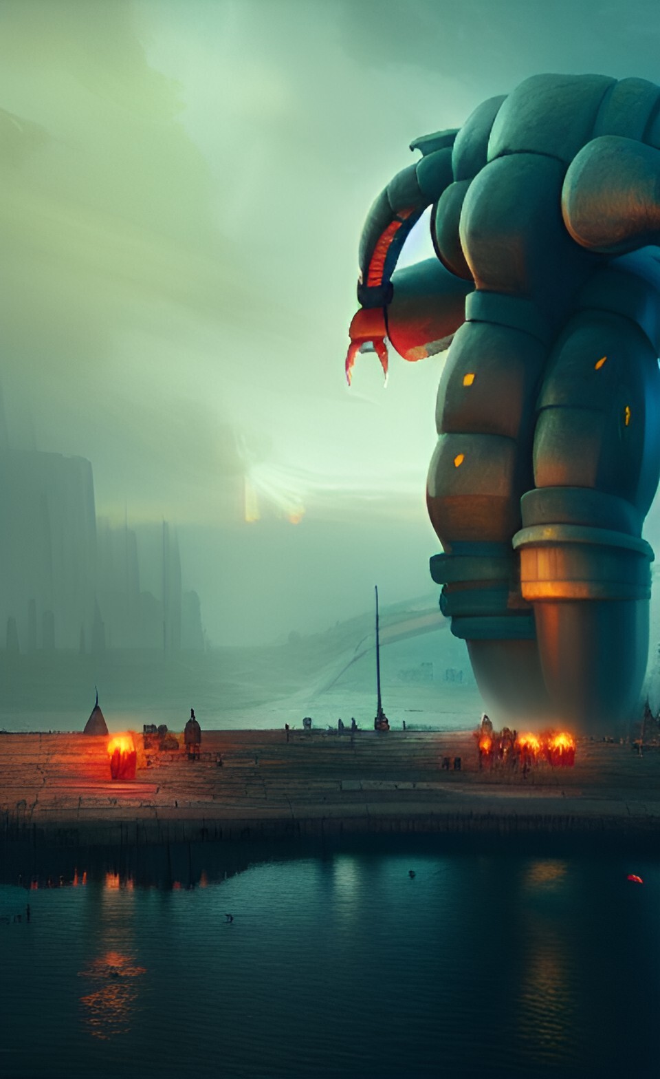 ArtStation - 951 colossal mechanical steam golem-1600-jpg pack wombo ...