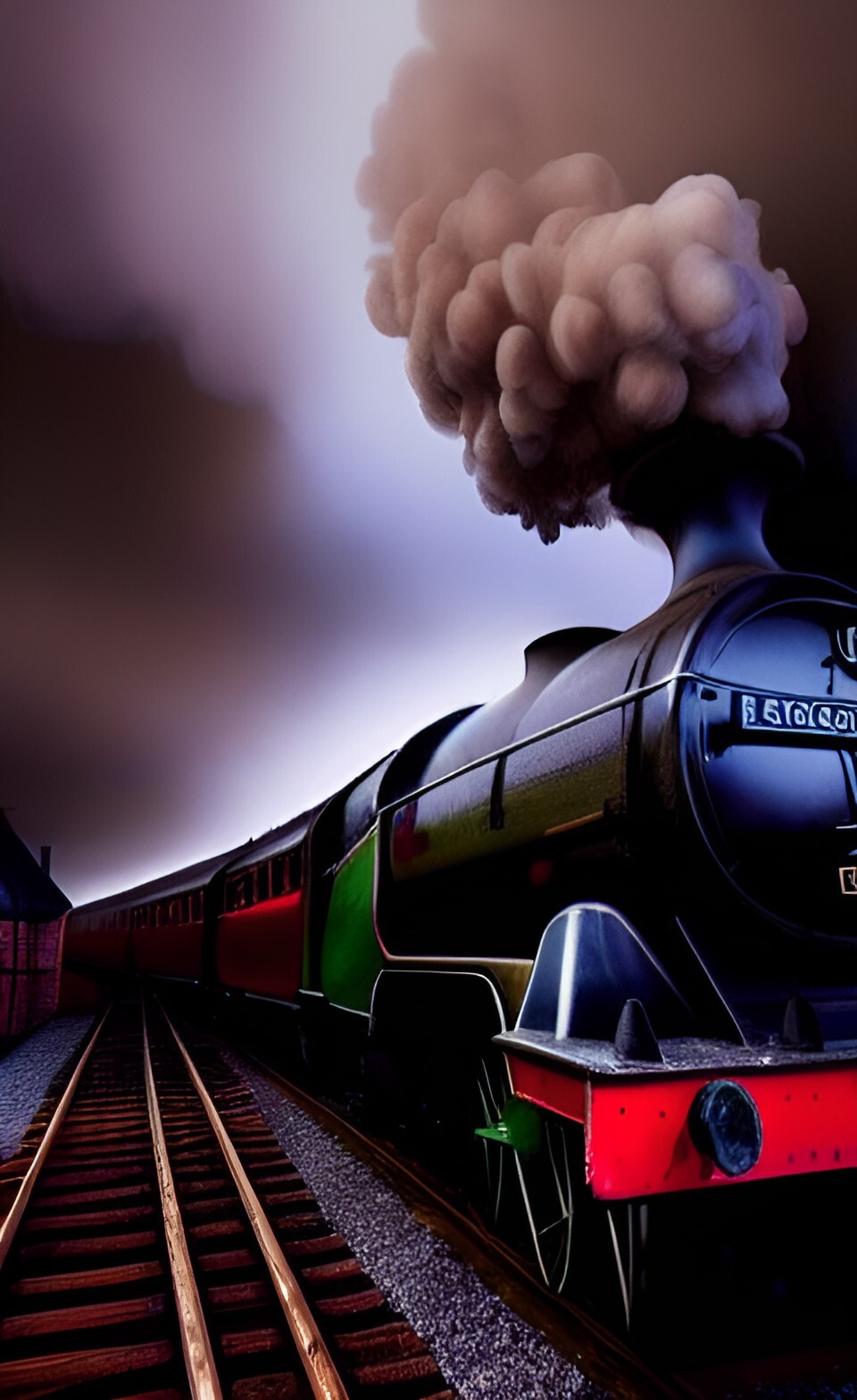 ArtStation - steam train 2300-jpg pack wombo art | Artworks