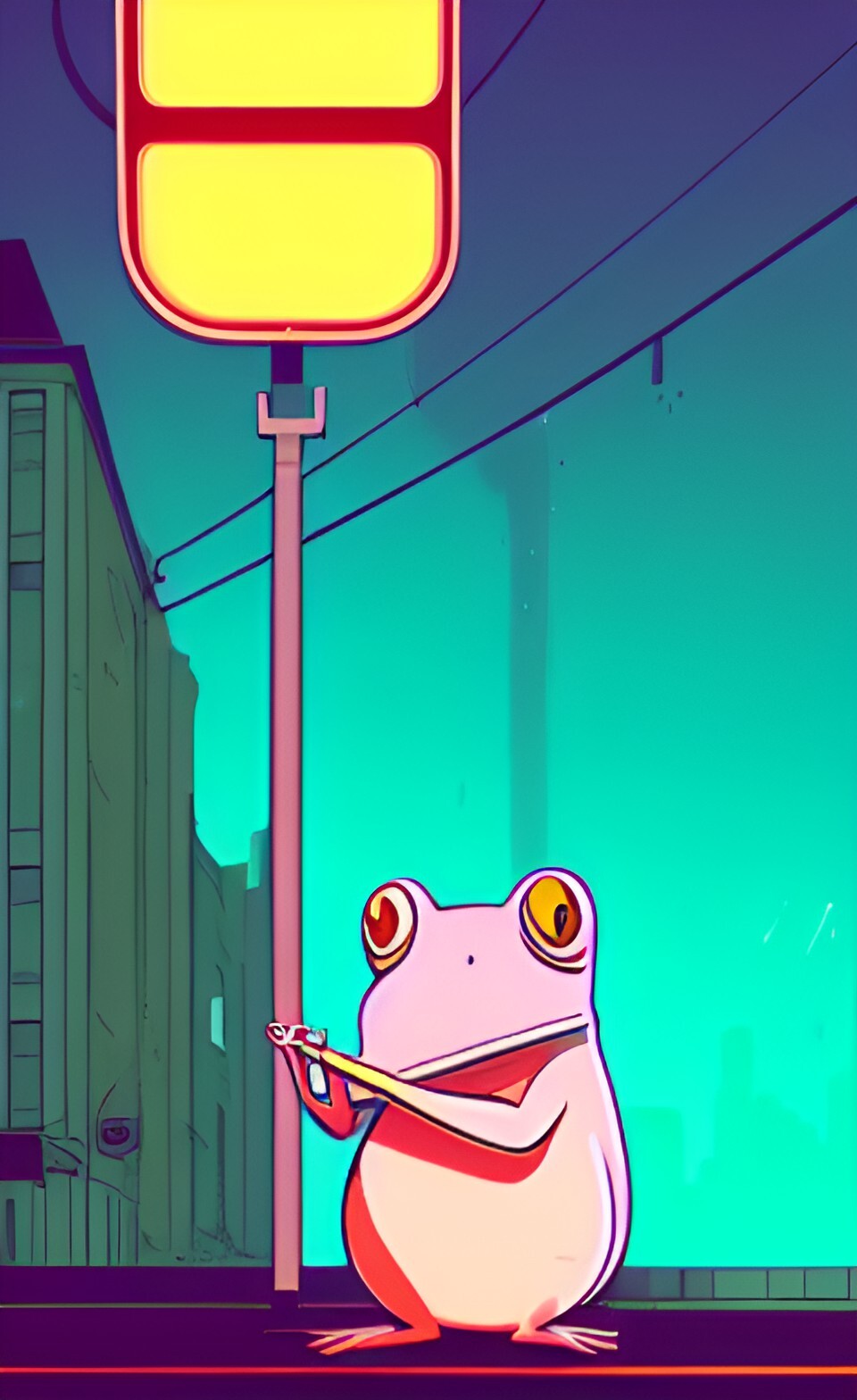 ArtStation - cartoon of a toad smoking 2200-jpg pack wombo art | Artworks