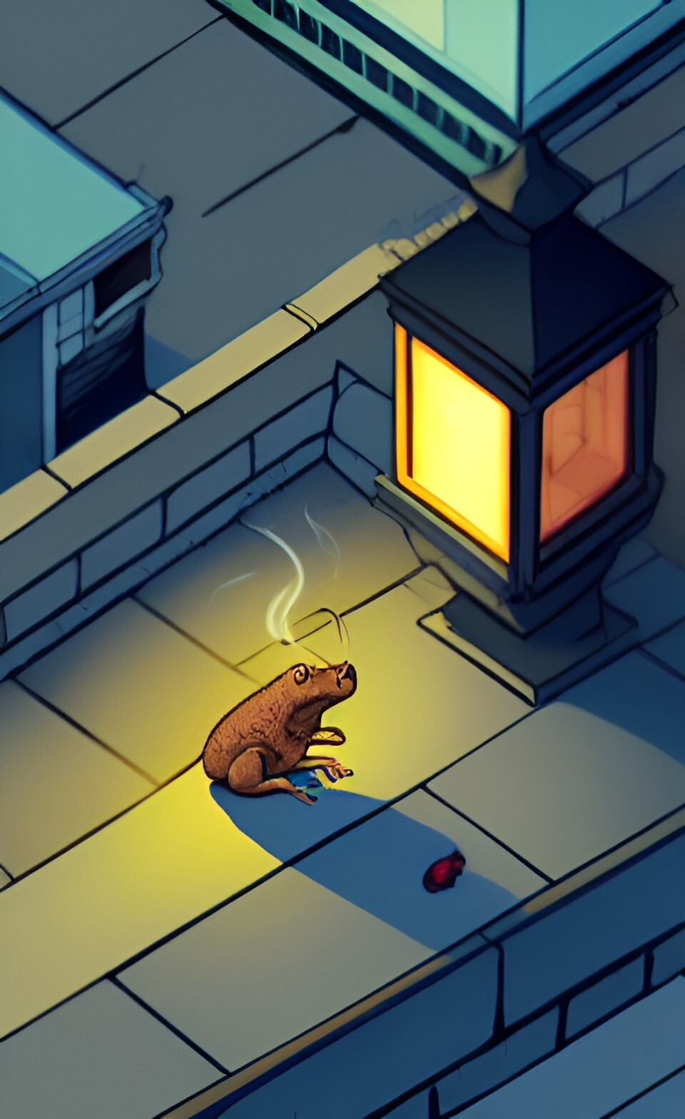 ArtStation - cartoon of a toad smoking 2200-jpg pack wombo art | Artworks