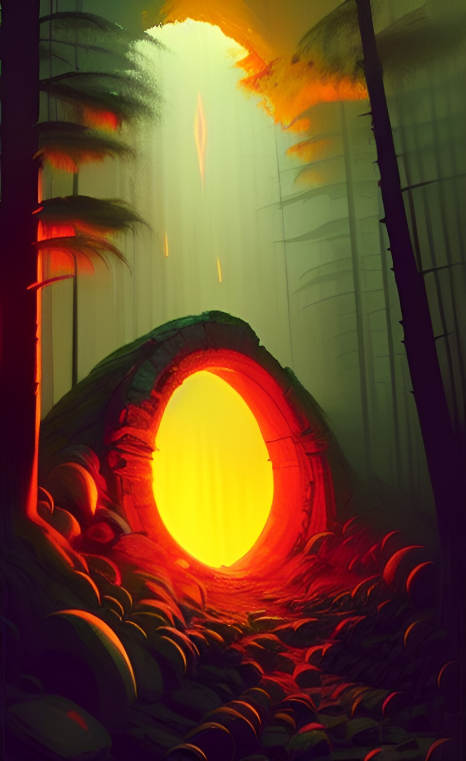 ArtStation - 998 Magical Portal Surrounded by Spinning Fire-1900-jpg ...