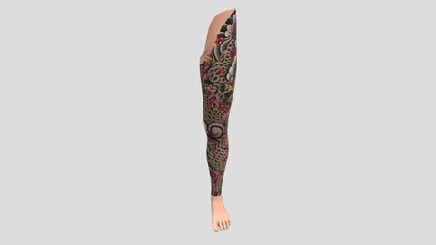 ArtStation - Dragon Sakura leg | Artworks