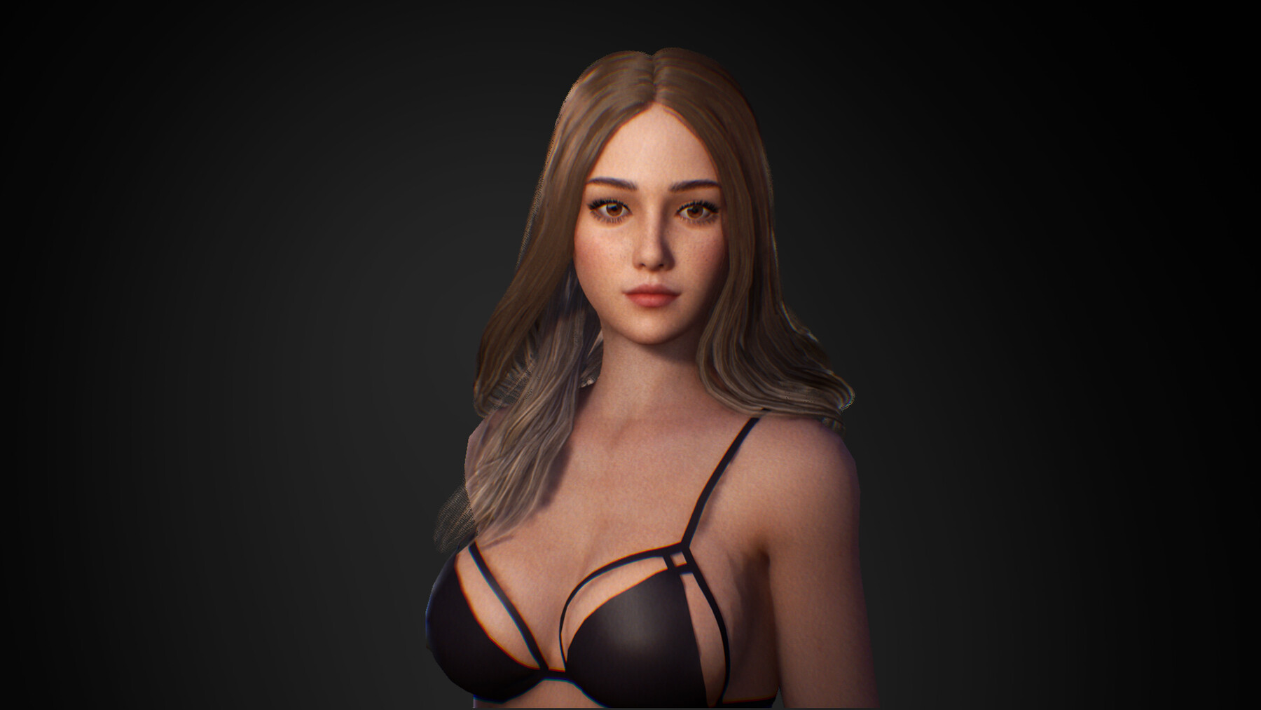 ArtStation - GAME CHARACTER: Nude + Bikini Girl Ashley [F2] | Game Assets