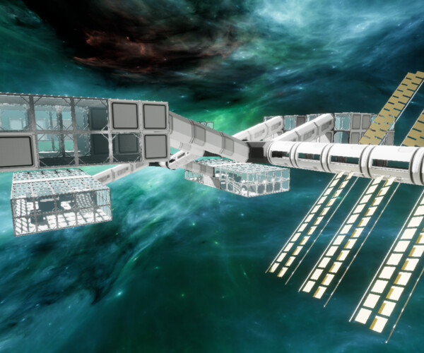 ArtStation - Modular Space Station | Game Assets