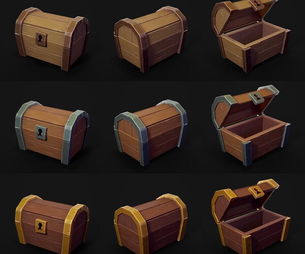 ArtStation - Stylized Wood Props | Game Assets