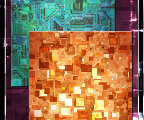 ArtStation - 10 Cyberpunk Techno Backgrounds | Artworks