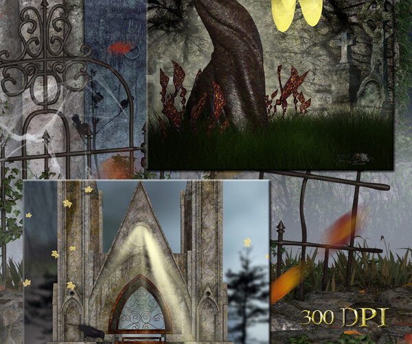 ArtStation - 6 Gothic Autumn Illustrations | Artworks