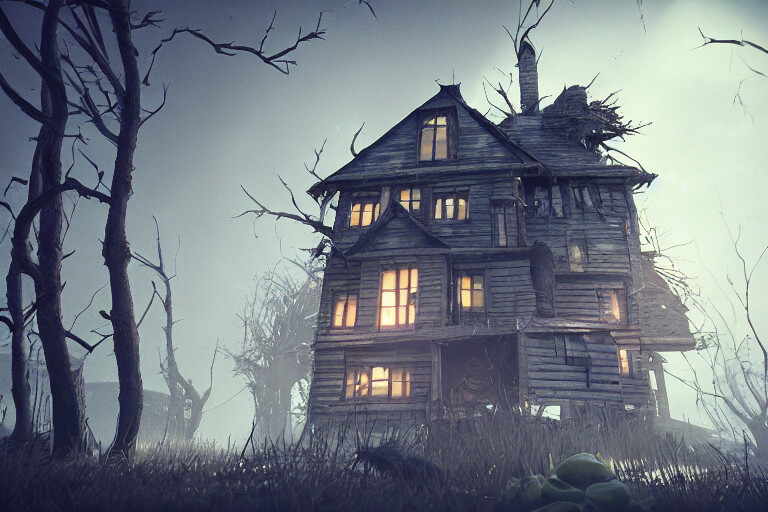 ArtStation - Spooky town Set | Artworks