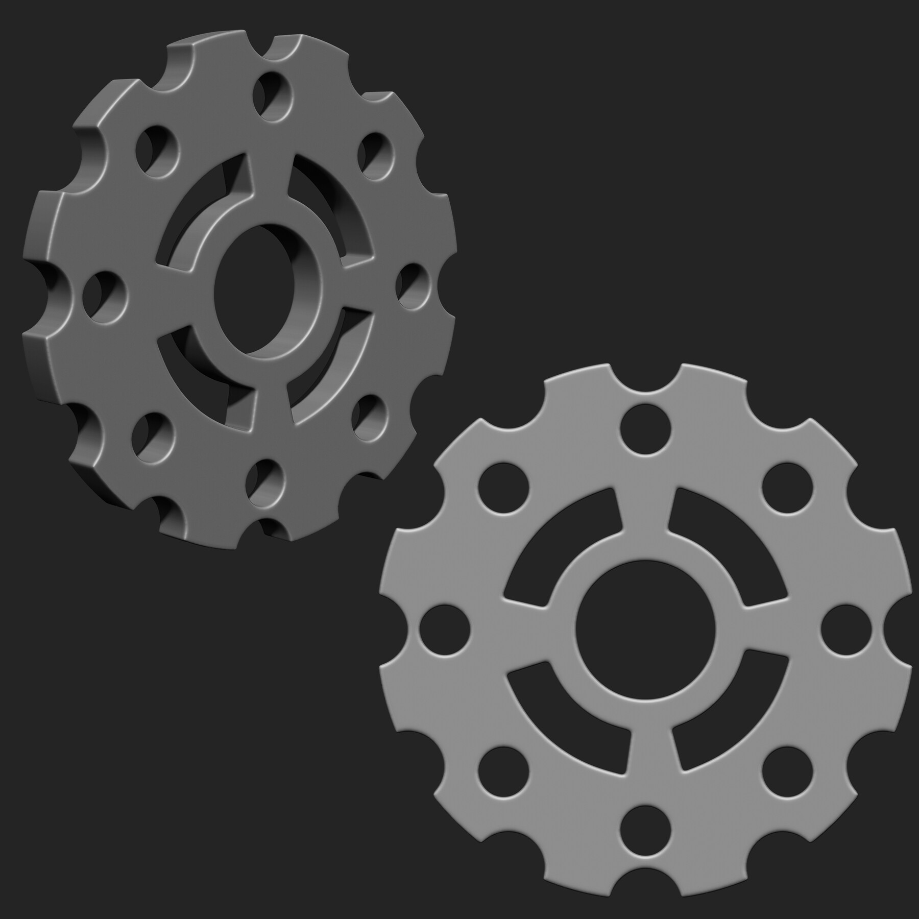 ArtStation - Steampunk Gears IMM Brush Pack 21 in One Vol. 2 | Brushes