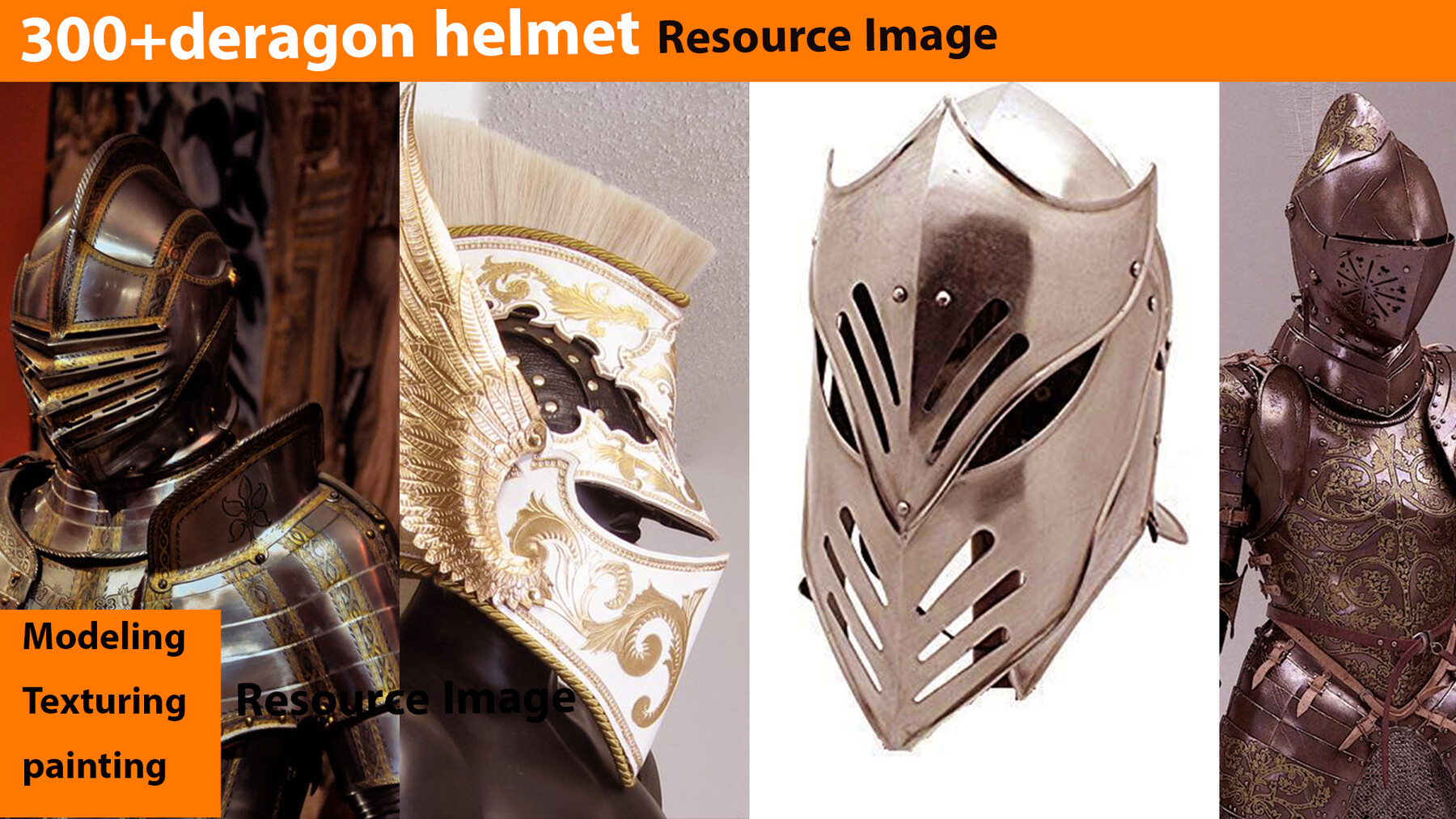 ArtStation - 300+Deragon helmet resource image | Resources