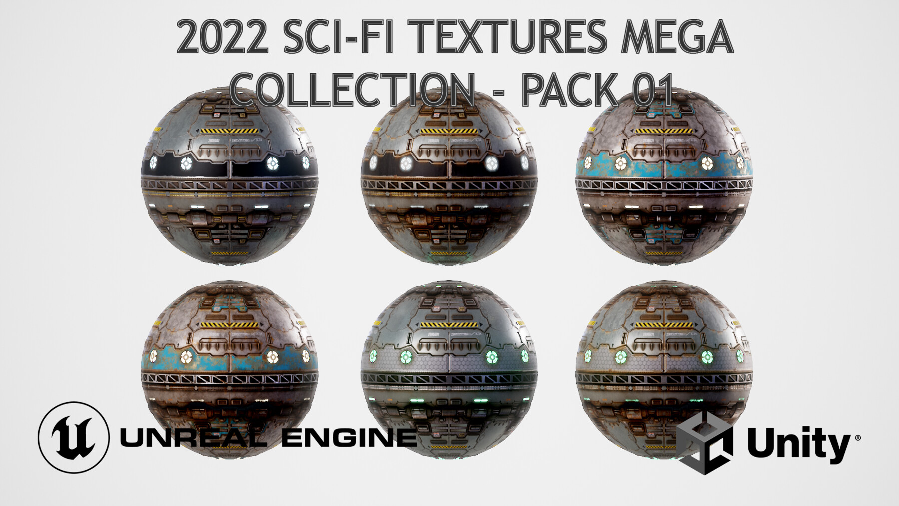 ArtStation - PBR Sci-Fi Texture Pack 01 | Game Assets