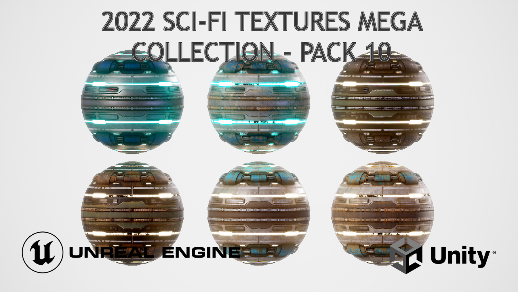 ArtStation - PBR Sci-Fi Texture Pack 10 | Game Assets