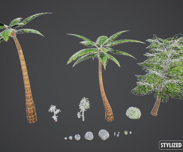 ArtStation - Stylized Nature Package | Game Assets