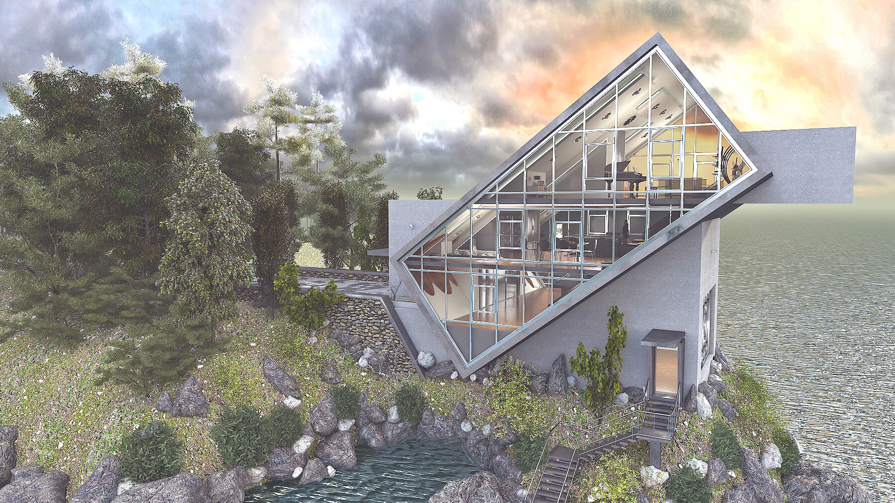 ArtStation - SLOPED HOUSE | Resources