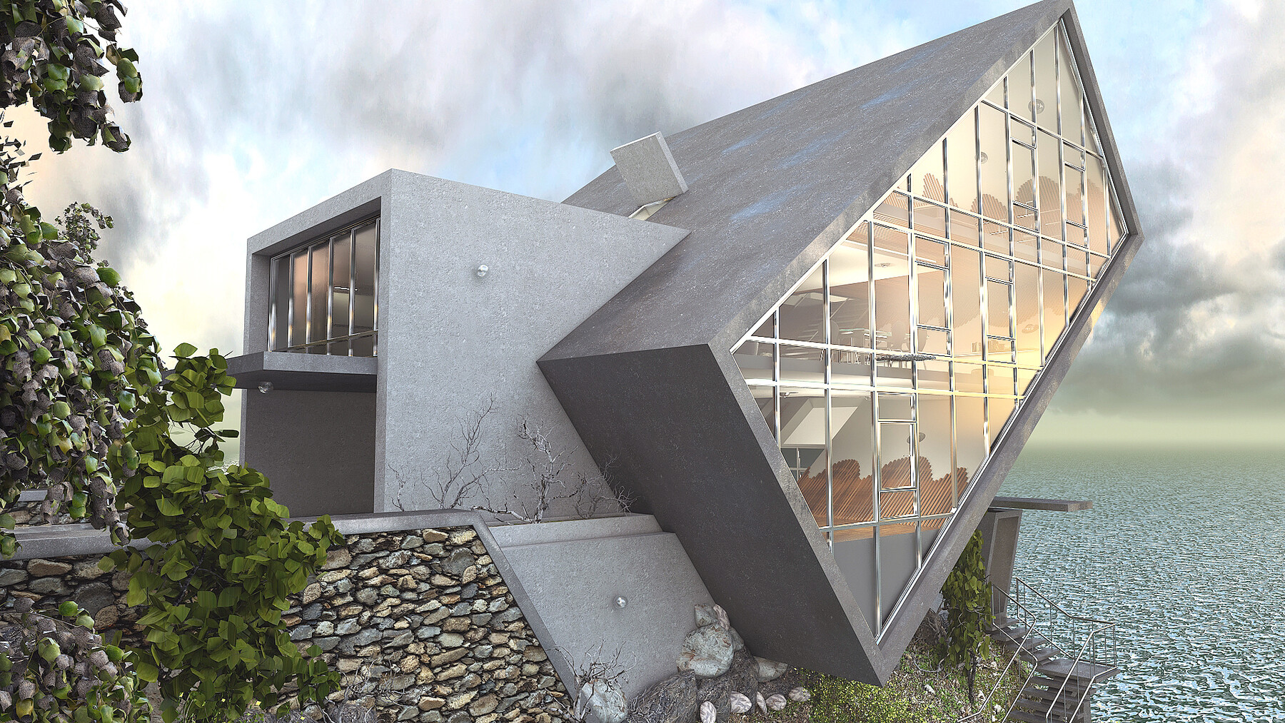 ArtStation - SLOPED HOUSE | Resources