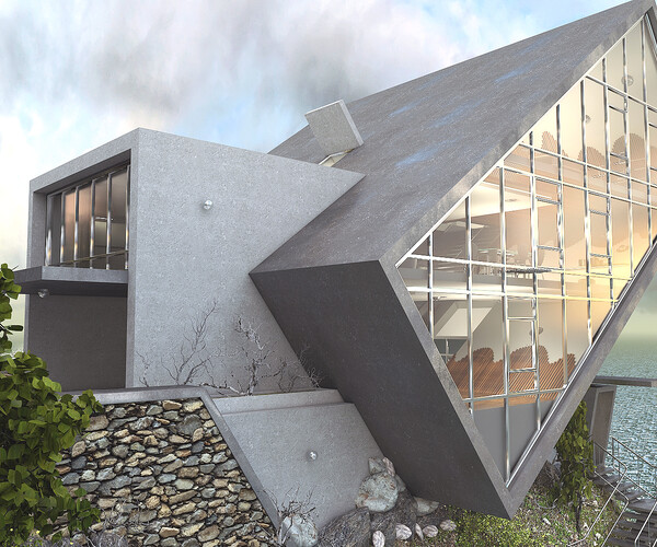 ArtStation - SLOPED HOUSE | Resources