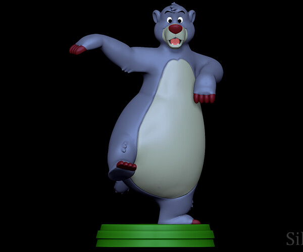 ArtStation - Baloo - The Jungle Book 3D print model | Resources