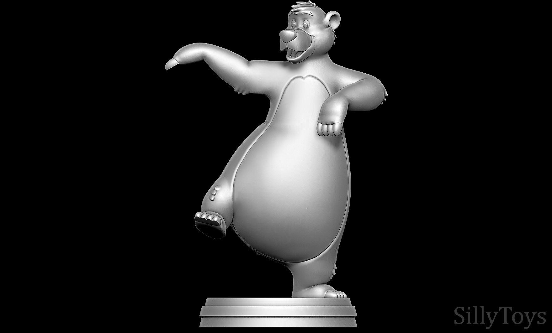 ArtStation - Baloo - The Jungle Book 3D print model | Resources