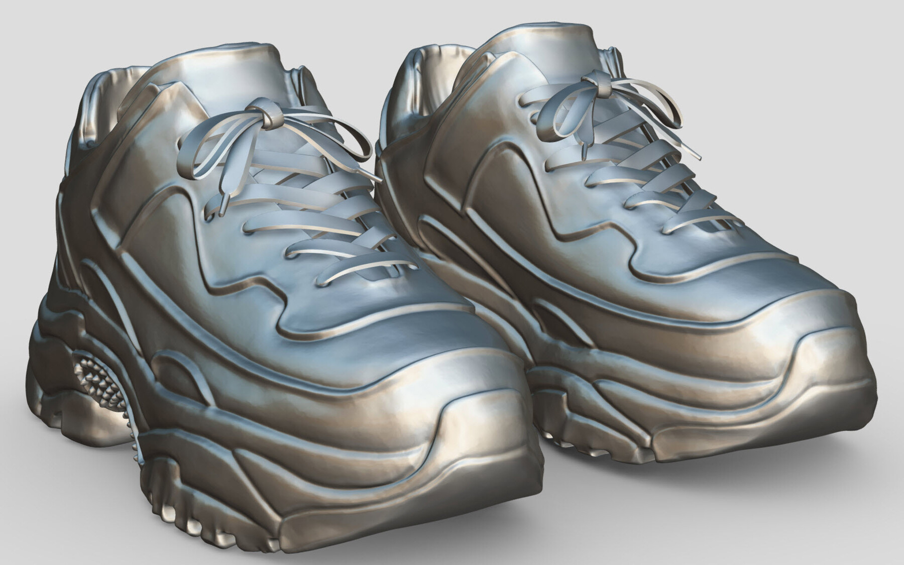 ArtStation - High poly Fashion Clunky Sneaker Yeezy Guicci Mlb footwear ...